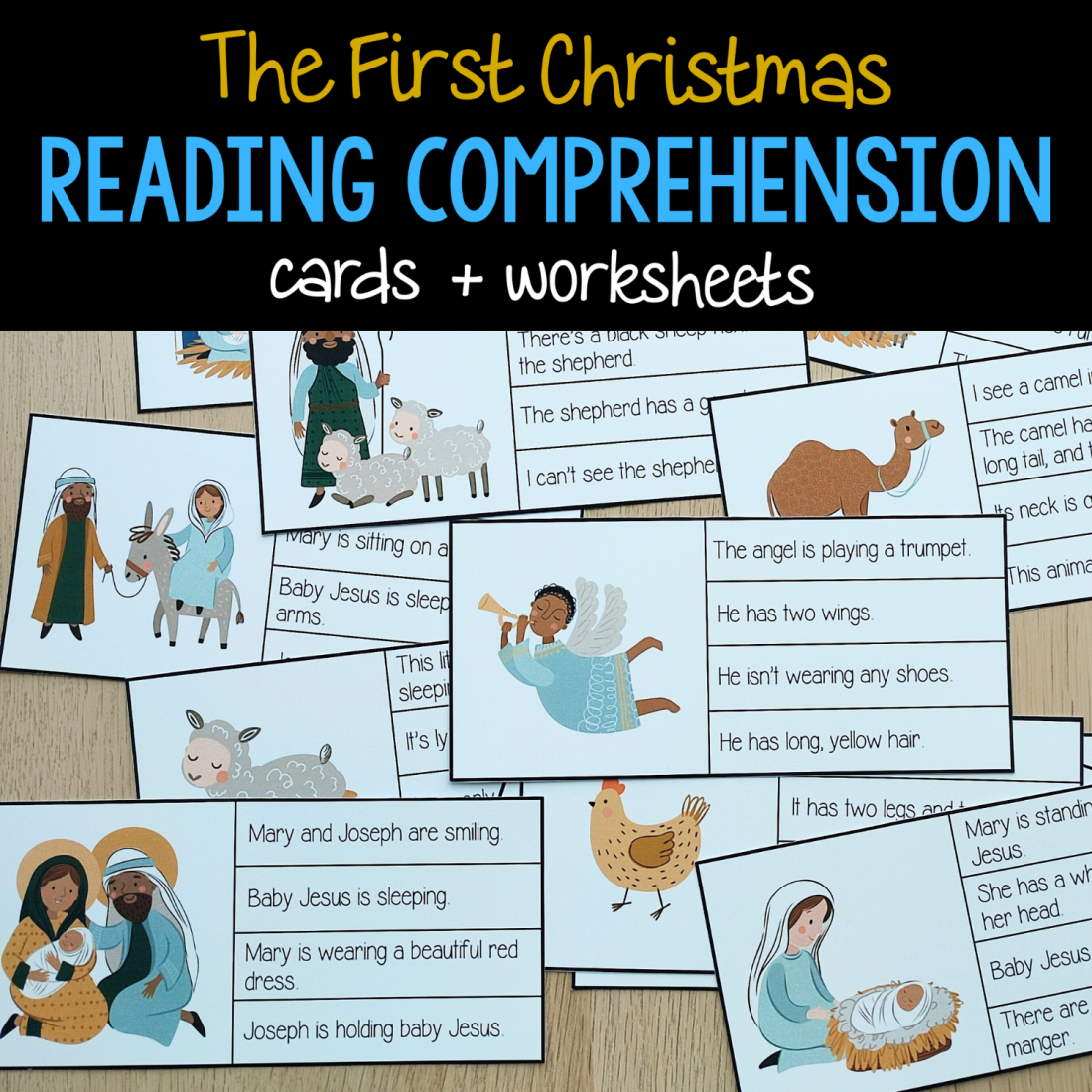 THE STORY OF THE FIRST CHRISTMAS - PICTURE AND READING COMPREHENSION ...