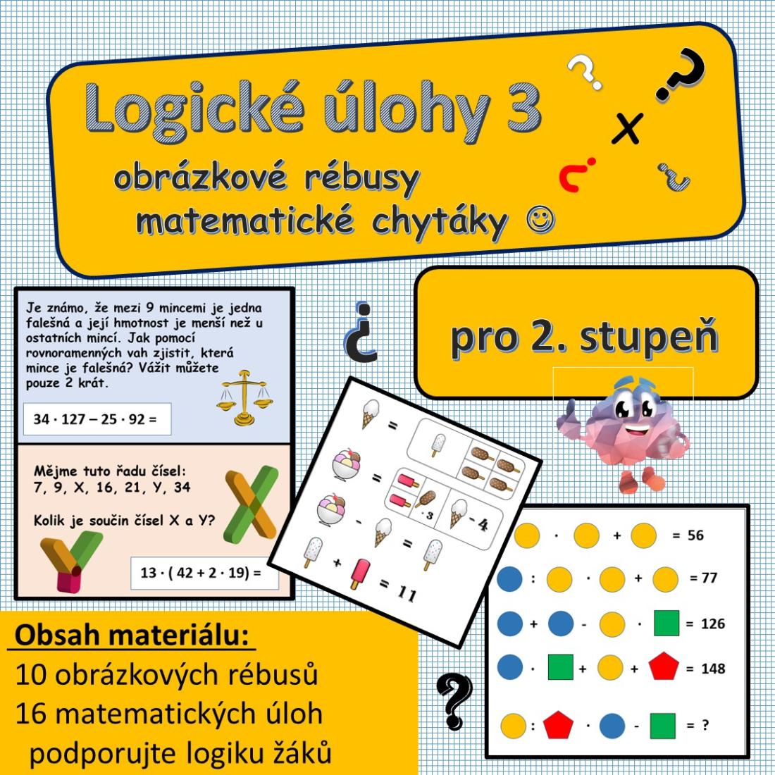 Logické úlohy 3 pro 2. stupeň | Učitelnice