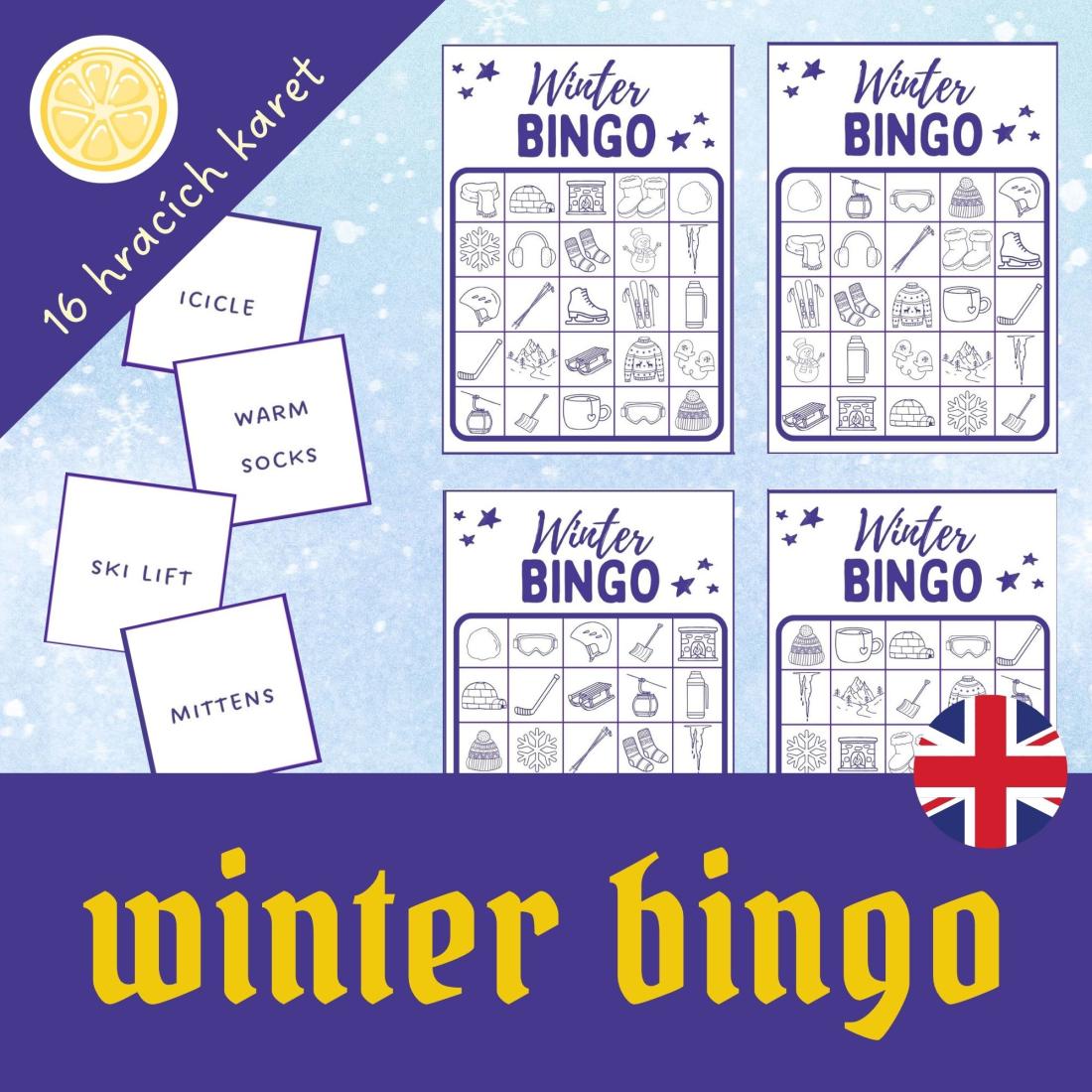 WINTER BINGO | zimní bingo v angličtině | Učitelnice