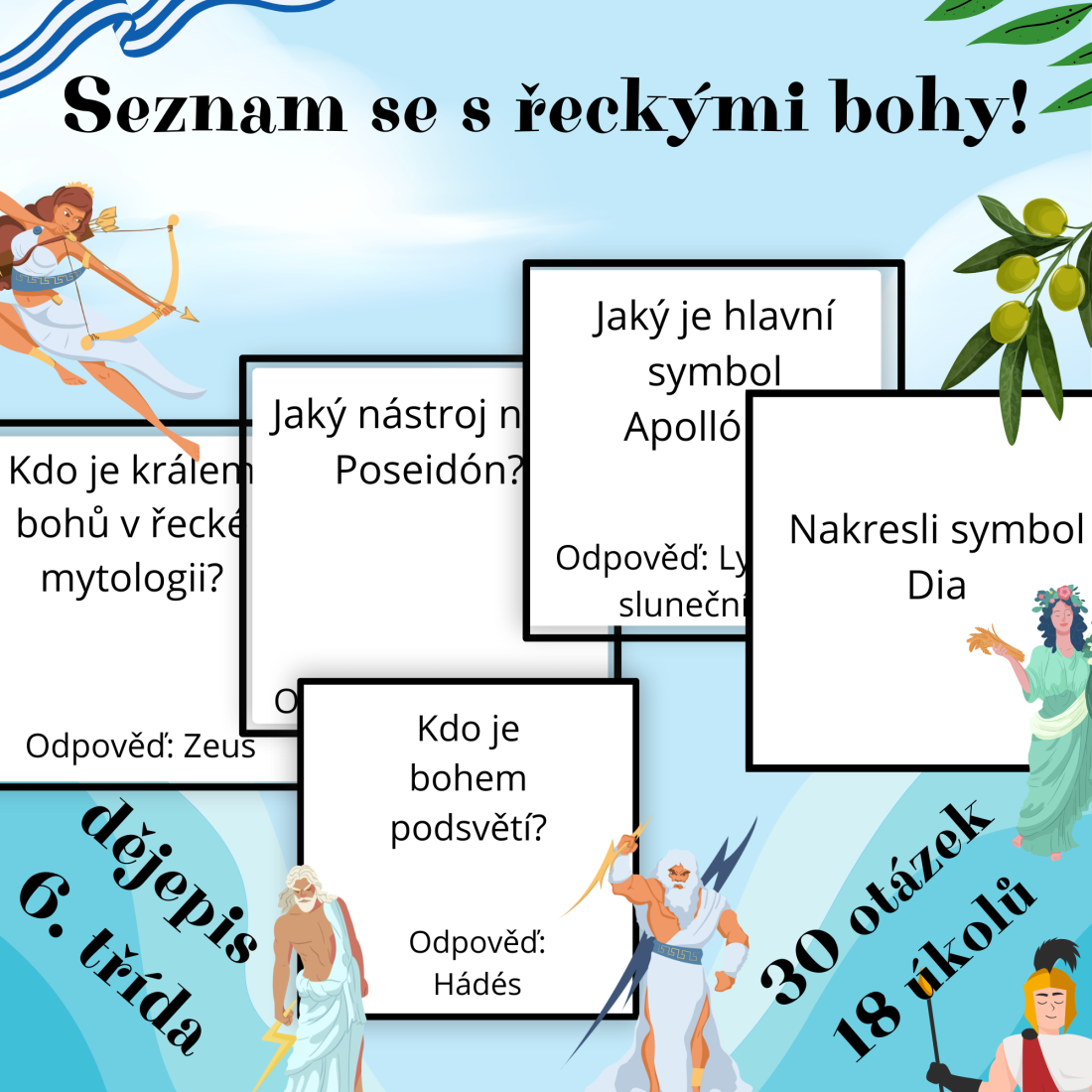 Seznam se s řeckými bohy | Učitelnice