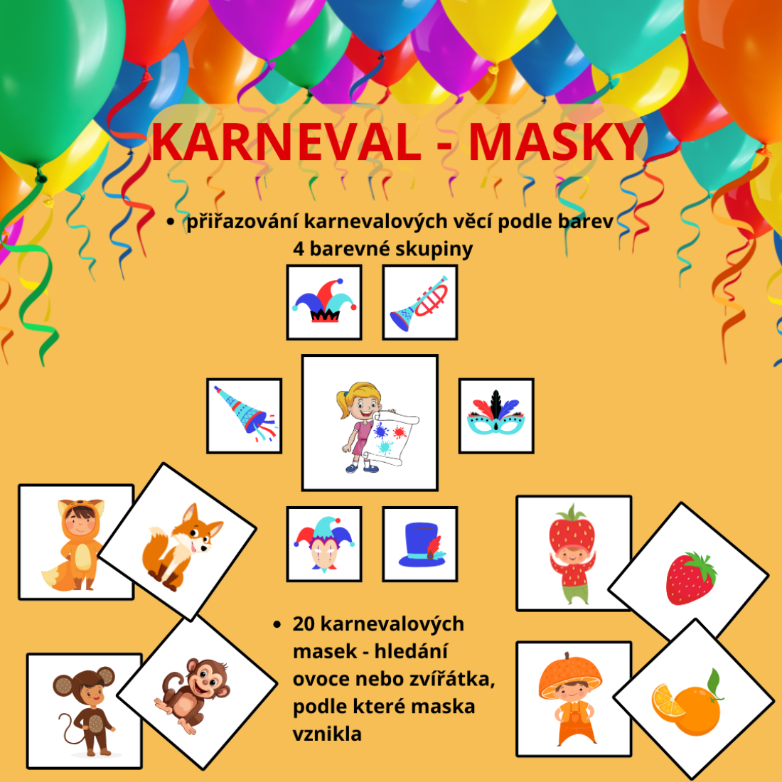 KARNEVAL - masky | Učitelnice
