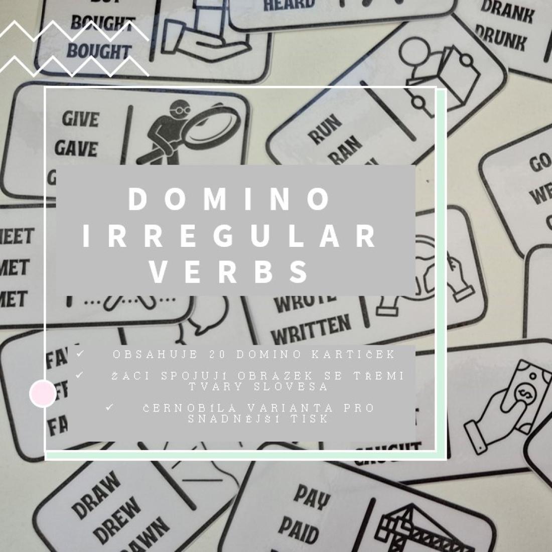 Irregular verbs - domino | Učitelnice