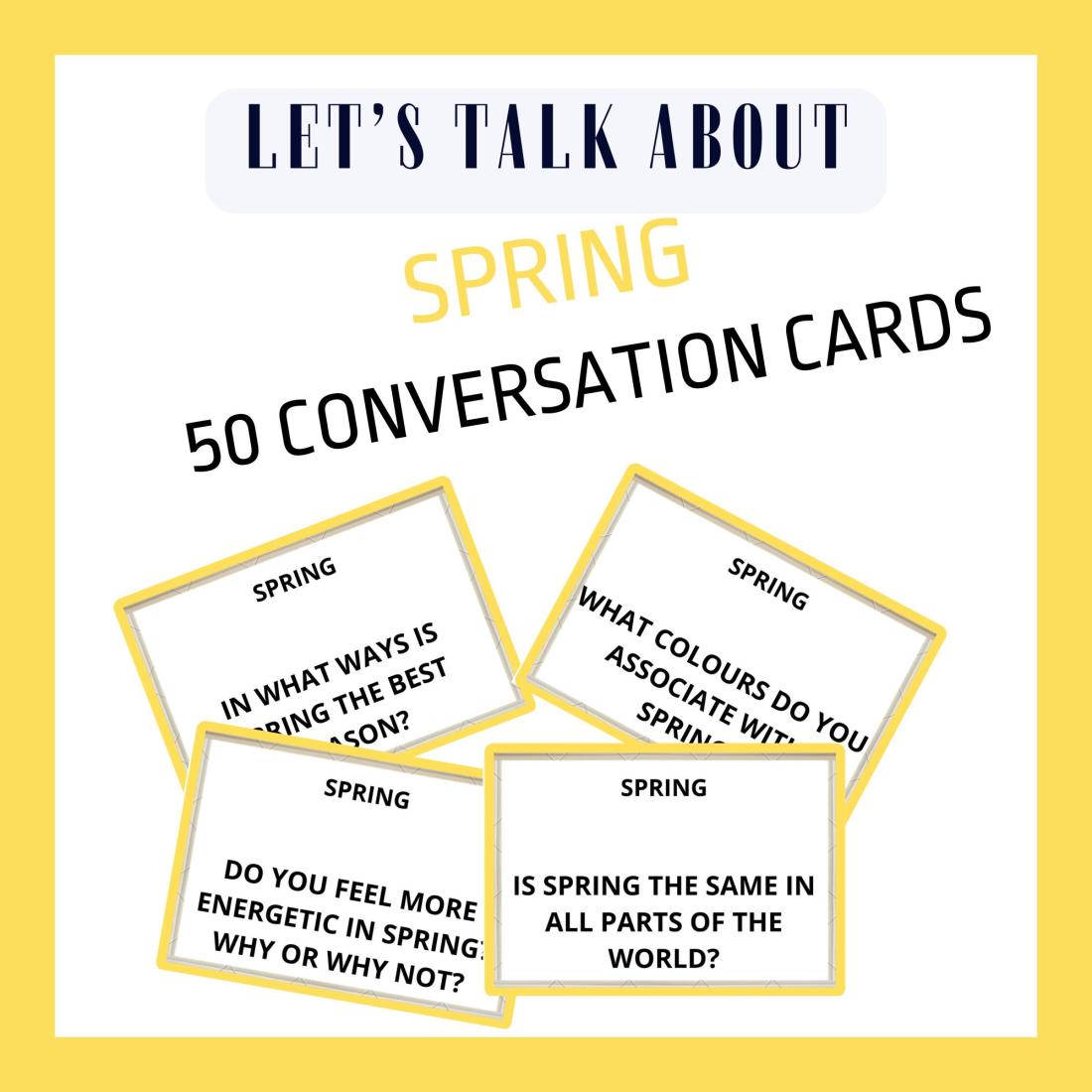 SPRING - CONVERSATION CARDS | Učitelnice