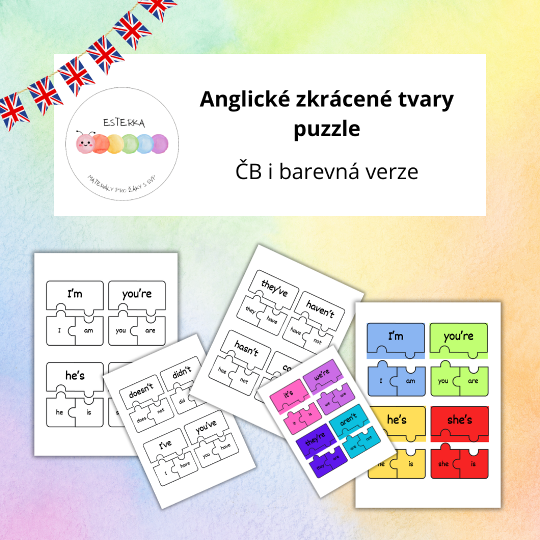 Anglické zkrácené tvary | Učitelnice