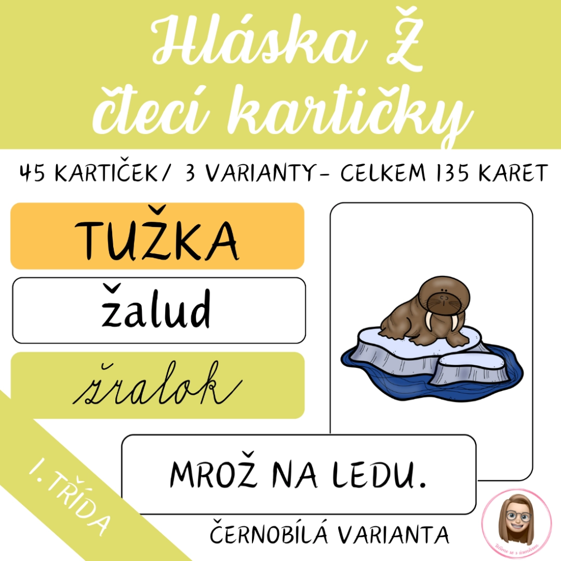HLÁSKA Ž - čtecí kartičky | Učitelnice