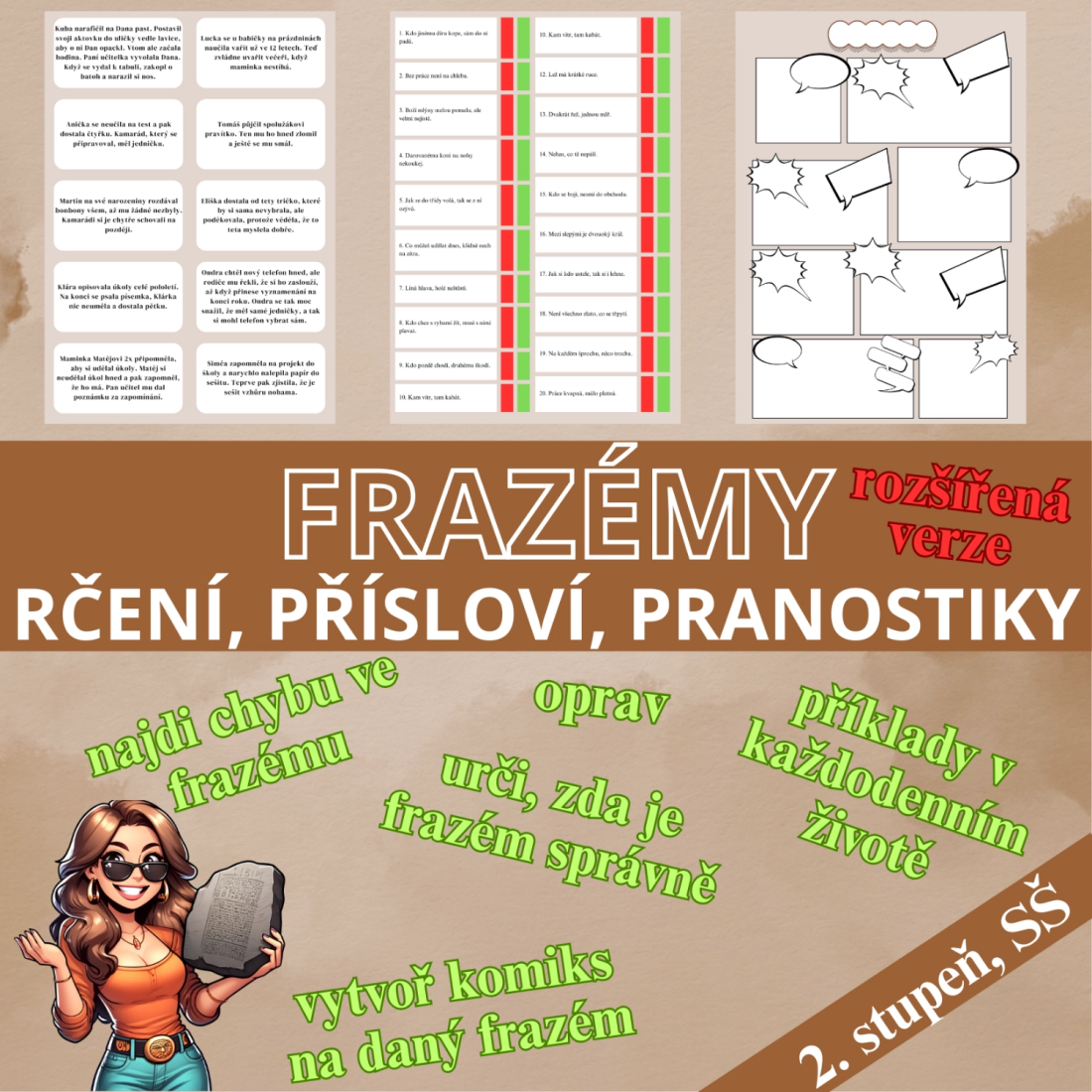 Frazémy - rozšířená verze - kompletní sada | Učitelnice
