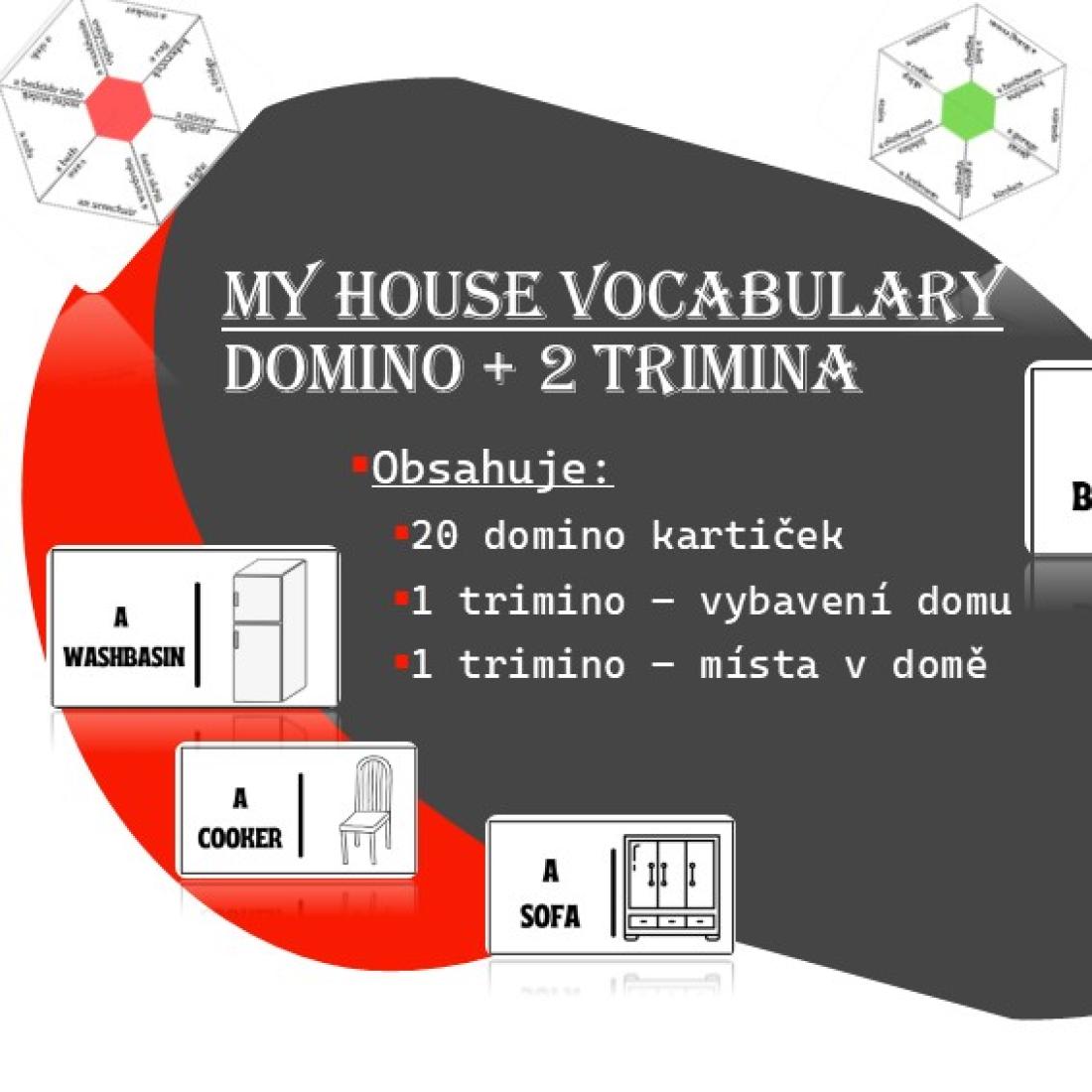 My house - domino + 2 trimina | Učitelnice