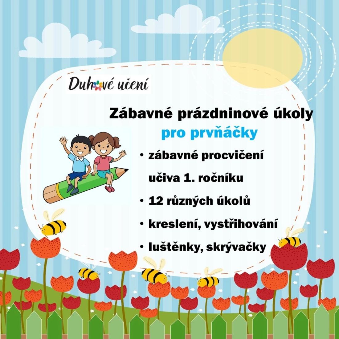 Zábavné prázdninové úkoly pro prvňáčky | Učitelnice