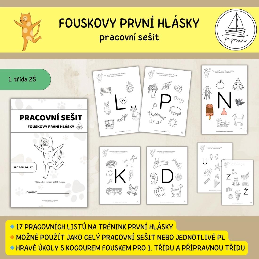 První hláska ve slově - pracovní sešit | Učitelnice