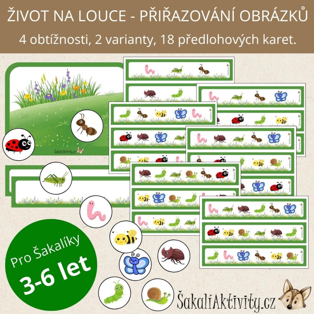 ŽIVOT NA LOUCE - přiřazování obrázků | Učitelnice