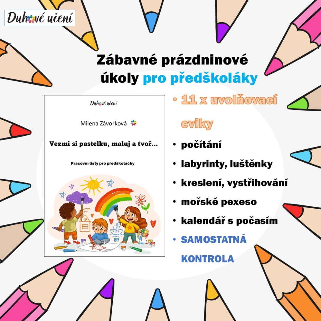 Uvolňovací cviky s aktivitami pro předškoláčky | Učitelnice