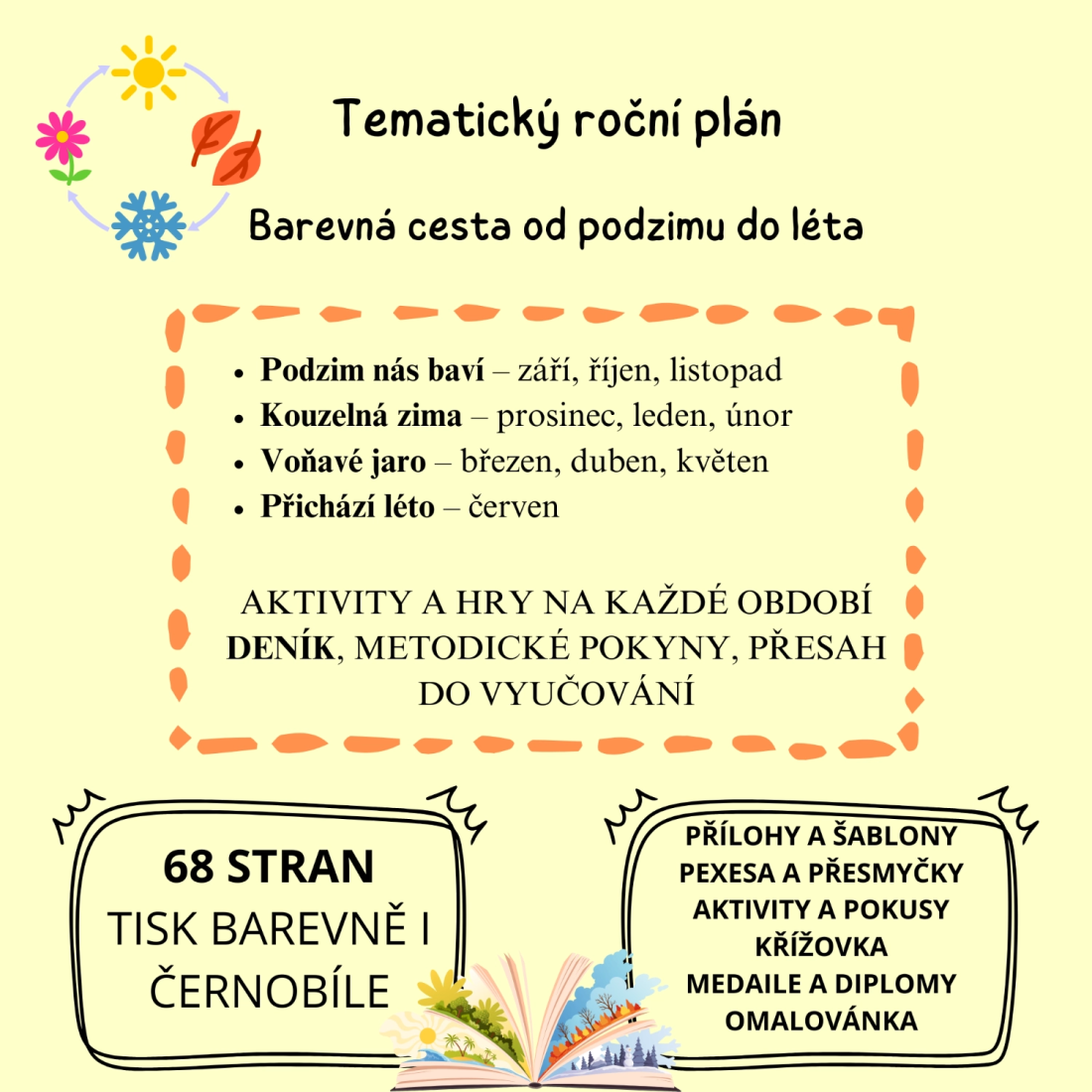 Barevná cesta od podzimu do léta – celoroční tematický plán pro školní ...