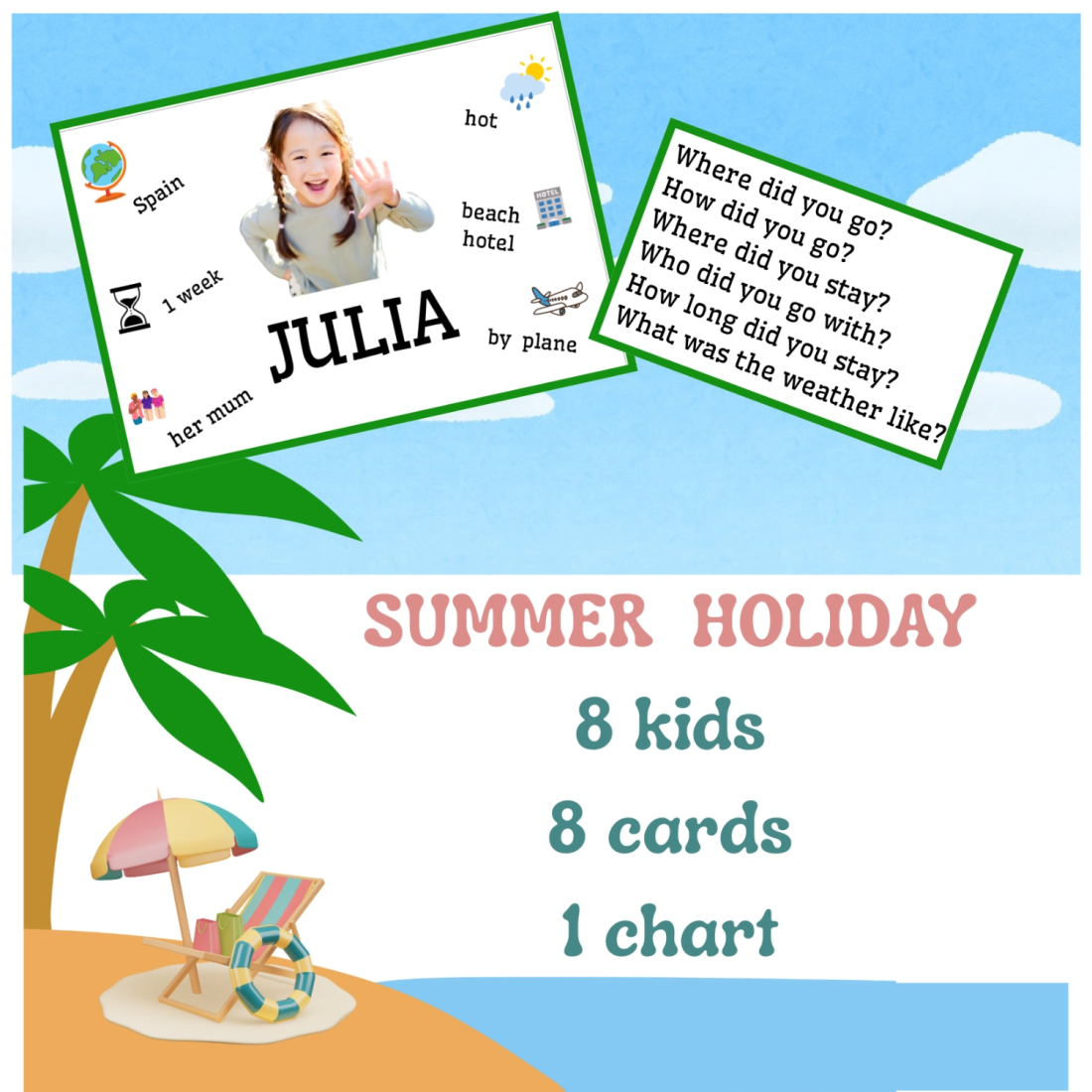 Summer holiday cards | Učitelnice