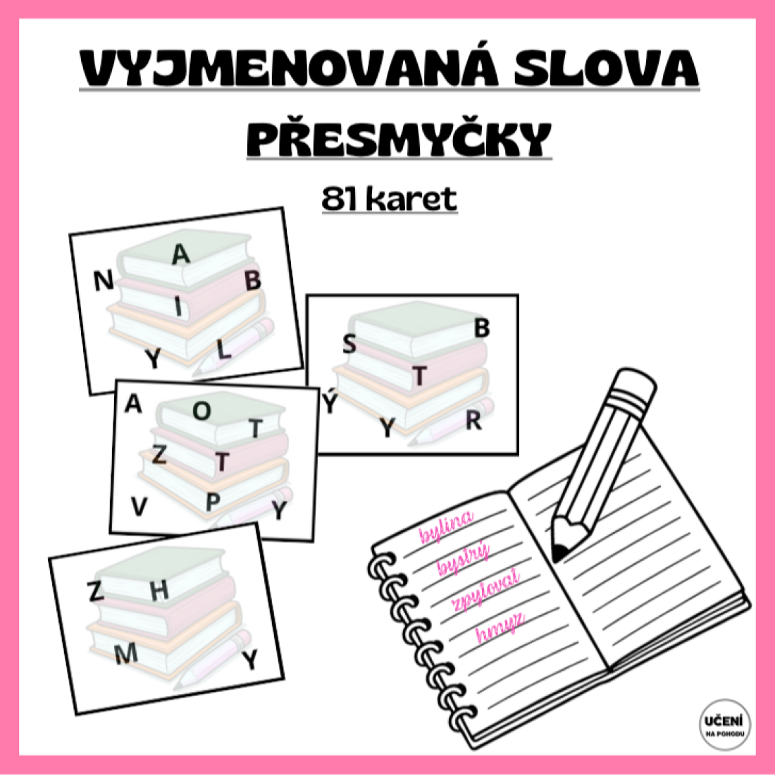 Vyjmenovaná slova - přesmyčky | Učitelnice