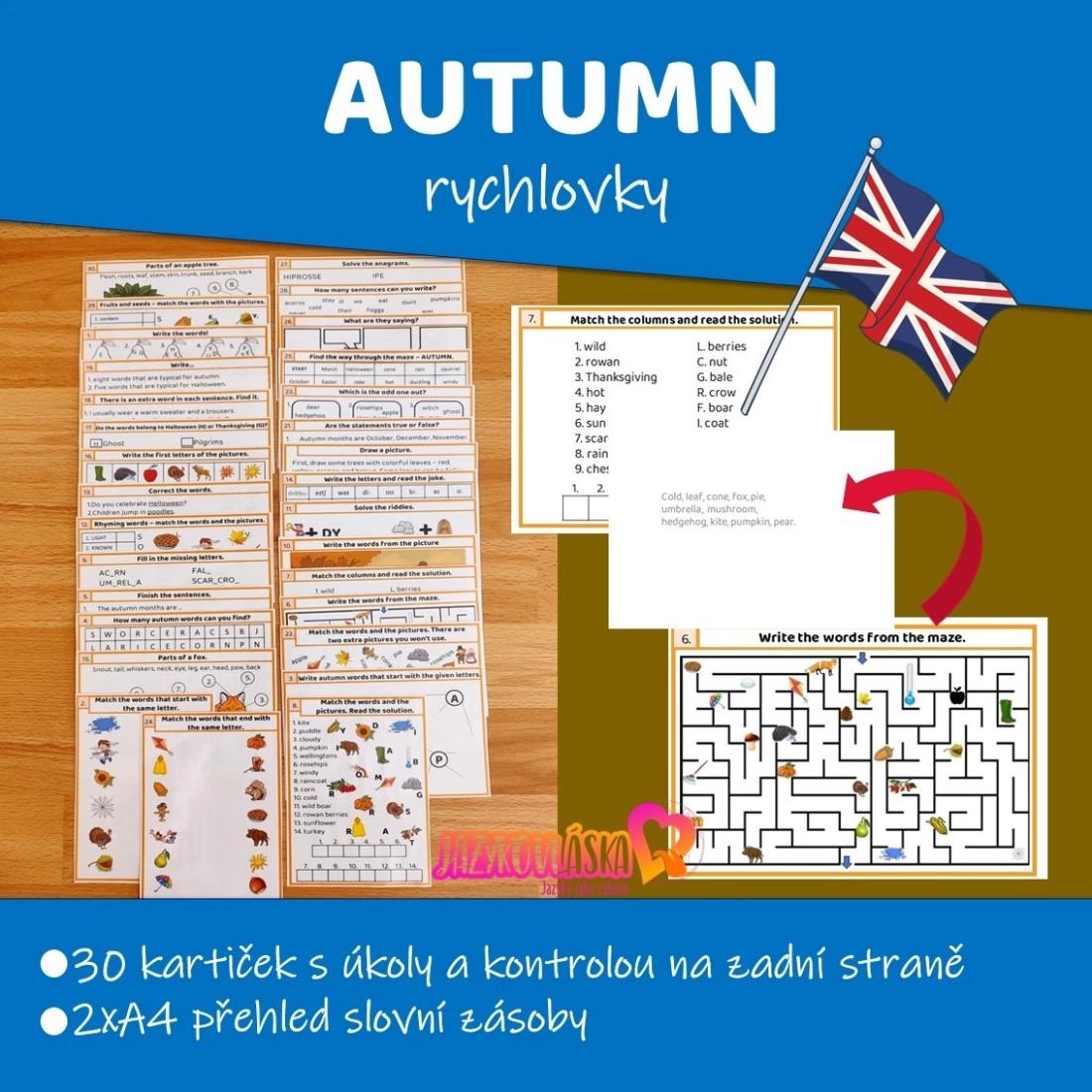 Autumn anglické rychlovky | Učitelnice