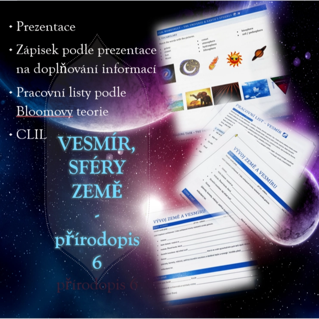 Vesmír, Sféry Země | Učitelnice