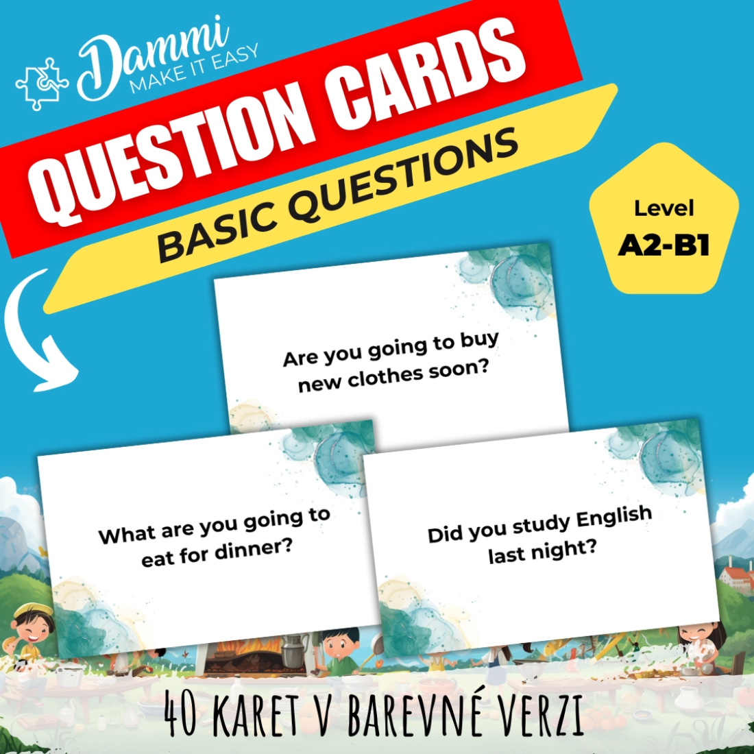 Question cards - Basic questions A2 - B1: warm up speaking , rychlá ...