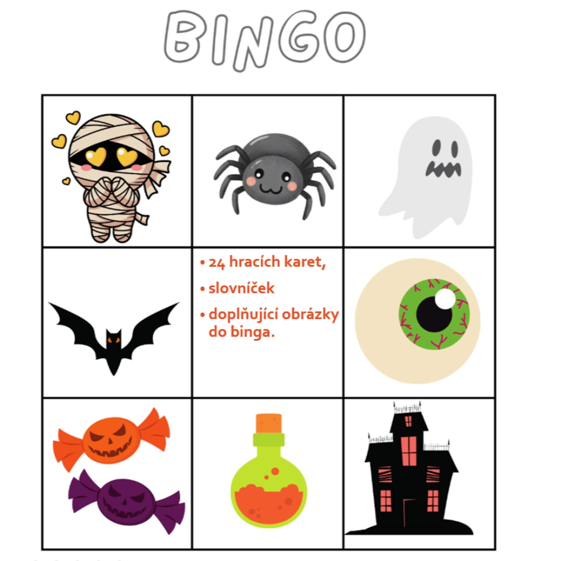 Halloweenské bingo | Učitelnice