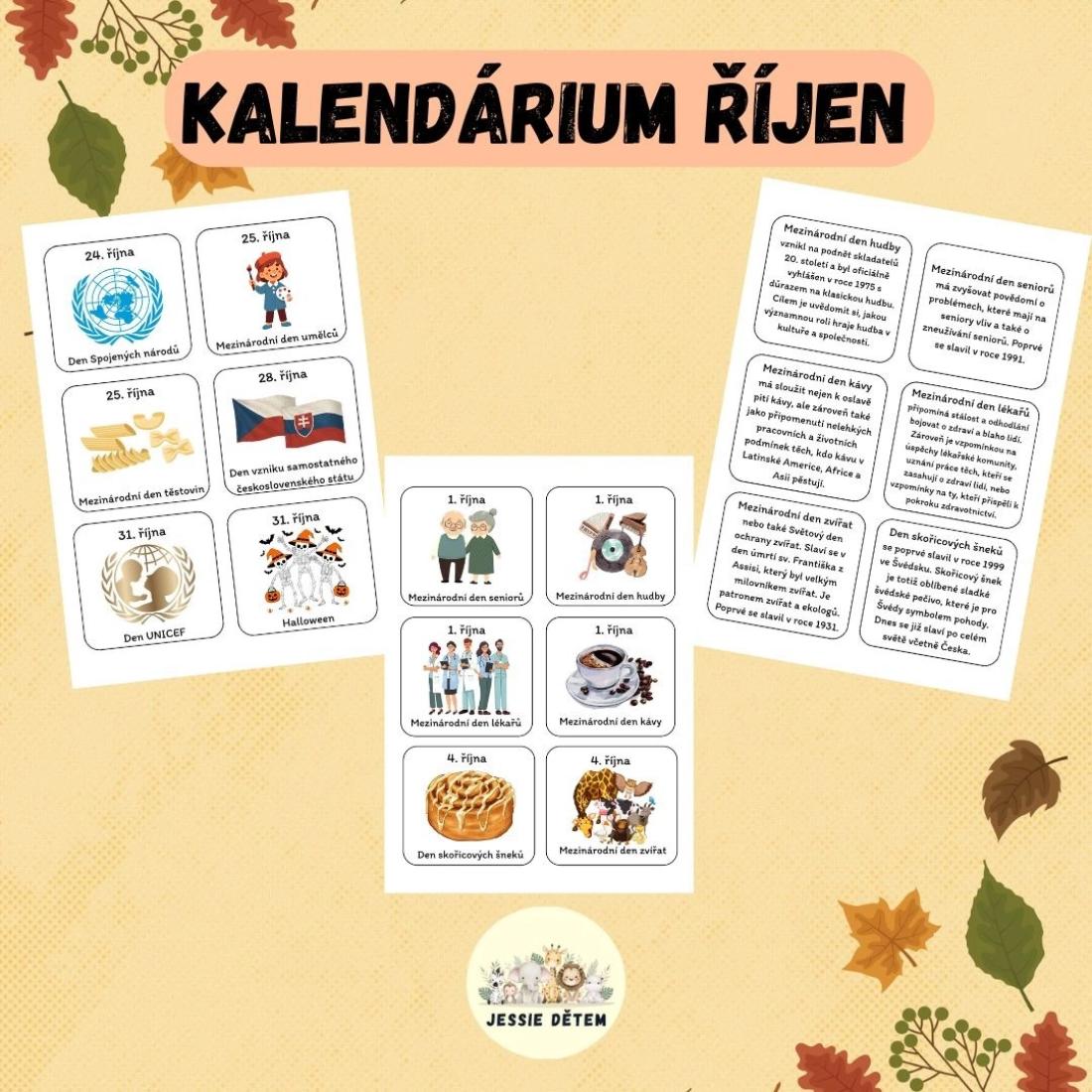 Kalendárium - říjen | Učitelnice