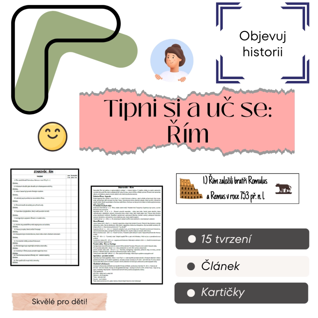 Tipni si a uč se: Řím | Učitelnice