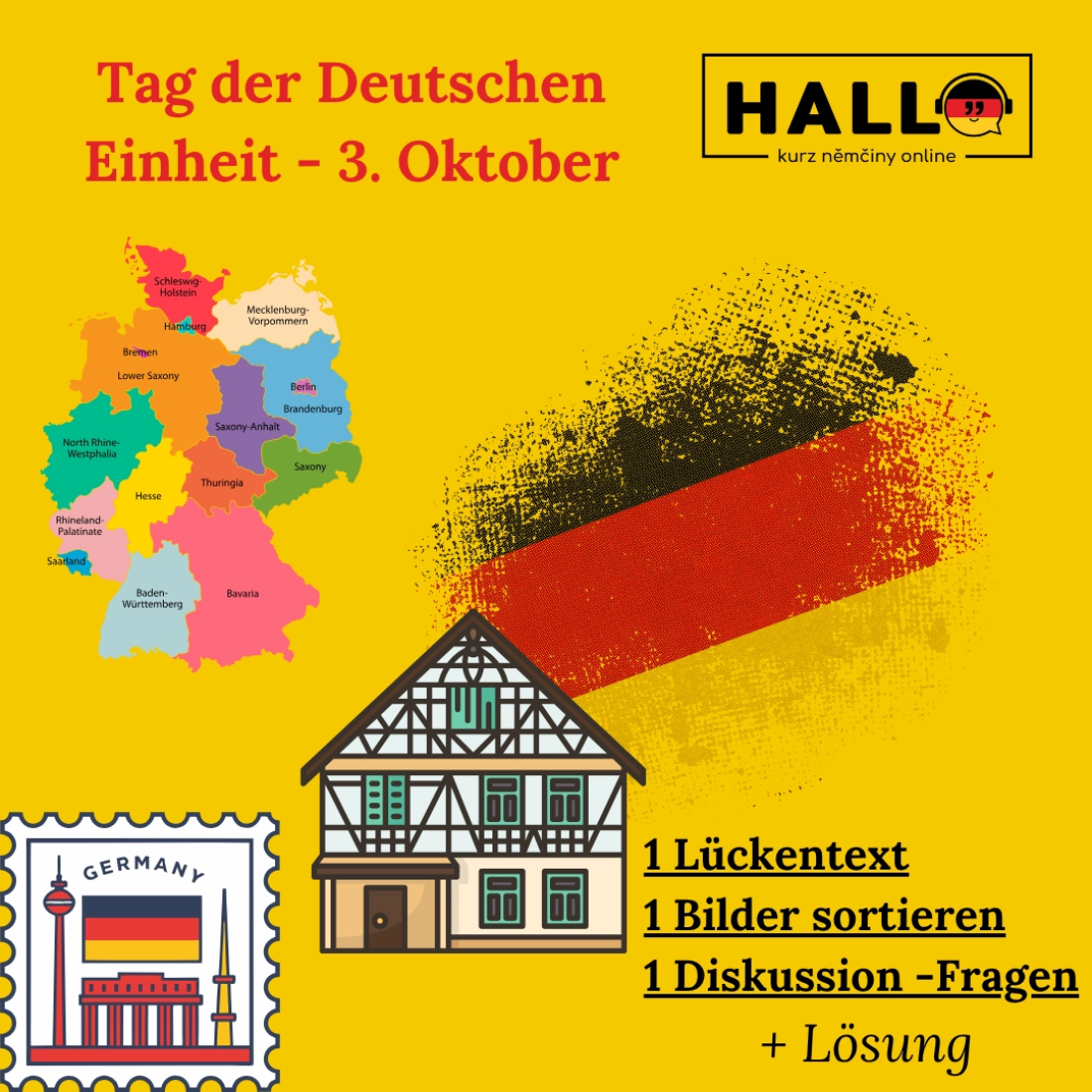 Lückentext_Der Tag der Deutschen Einheit | Učitelnice