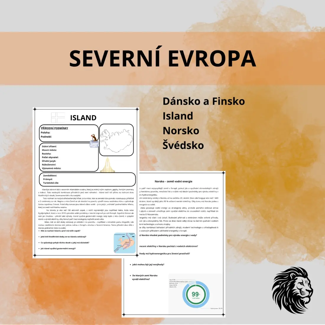 Severní Evropa - regiony | Učitelnice