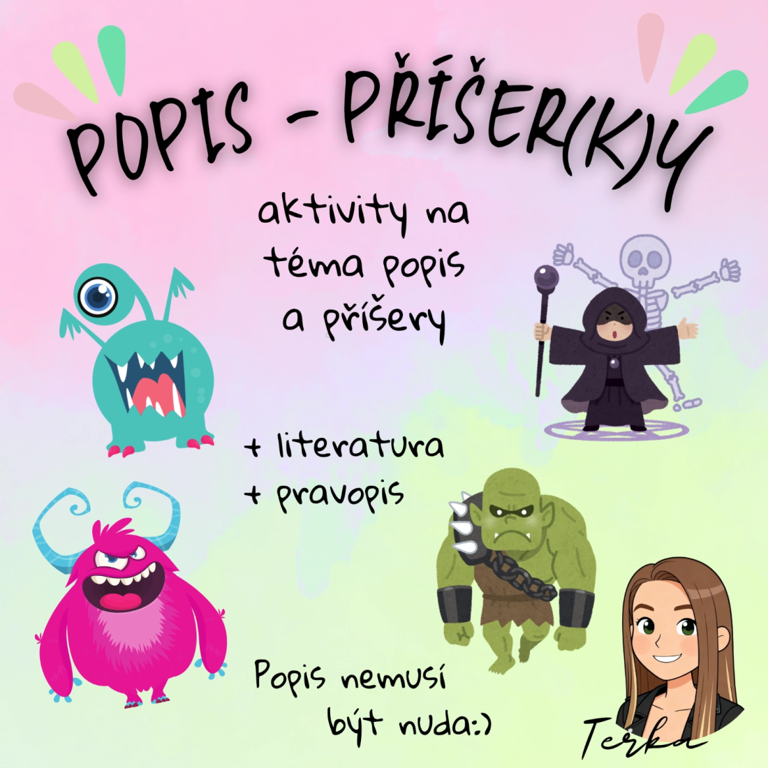Popis - příšerky | Učitelnice