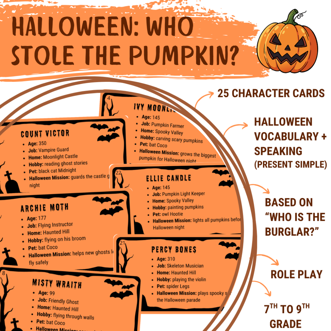 Halloween: Who stole the pumpkin? | Učitelnice