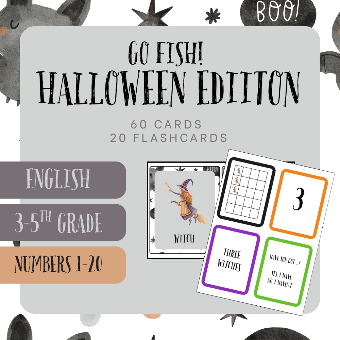 Go fish! Halloween edition | Učitelnice