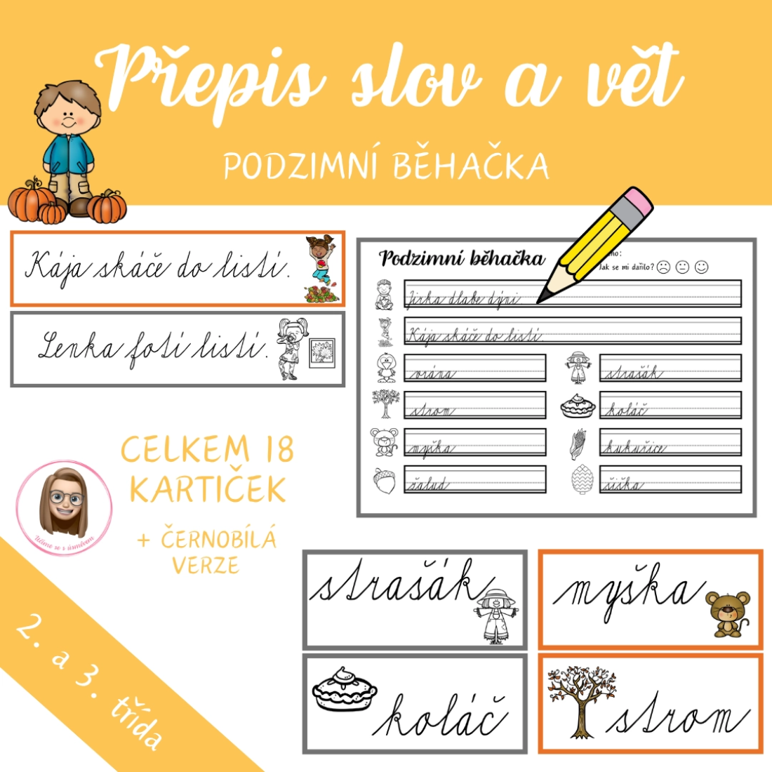 Běhačka - přepis slov a vět | Učitelnice