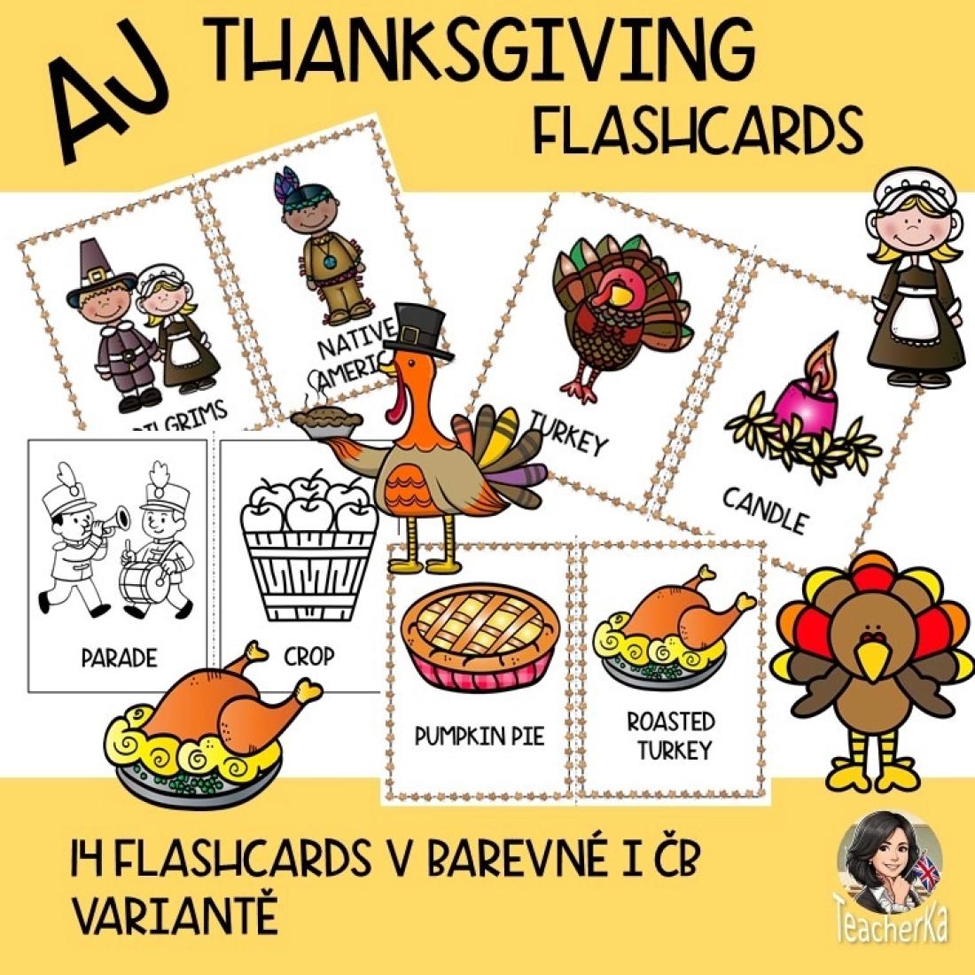 Thanksgiving - flashcards | Učitelnice