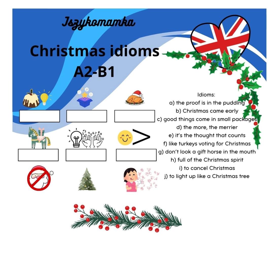 Christmas idioms: A2-B2 | Učitelnice