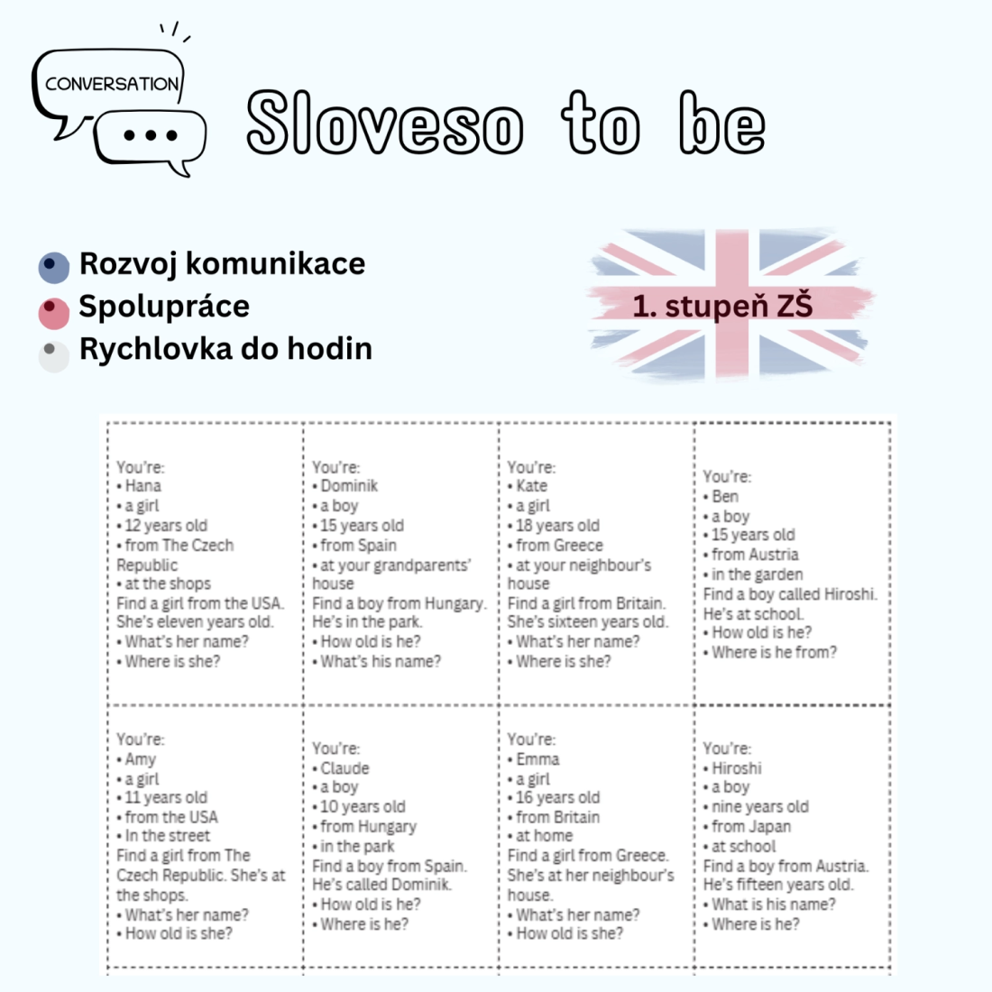 Sloveso TO BE | Učitelnice