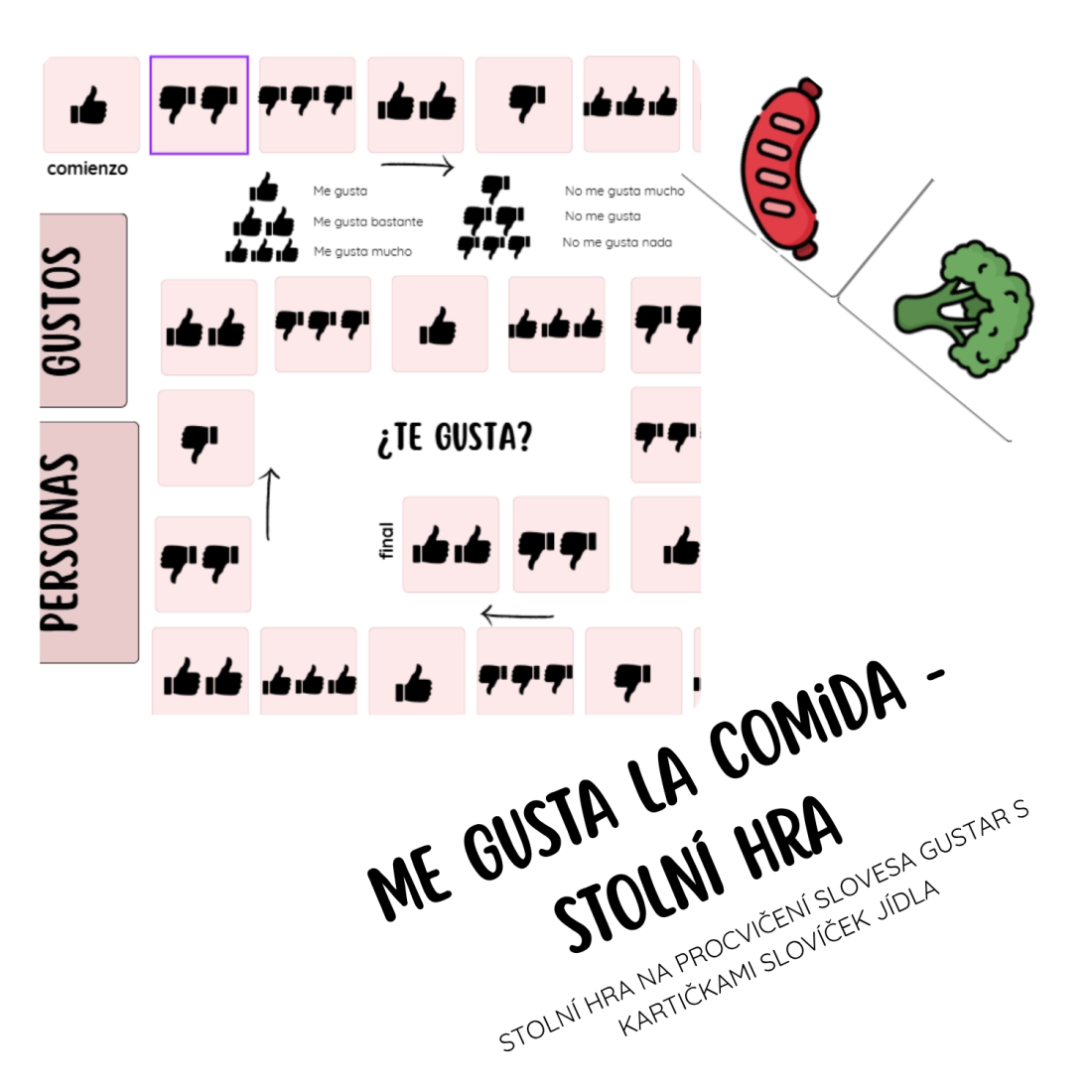 Me gusta - juego de mesa | Učitelnice