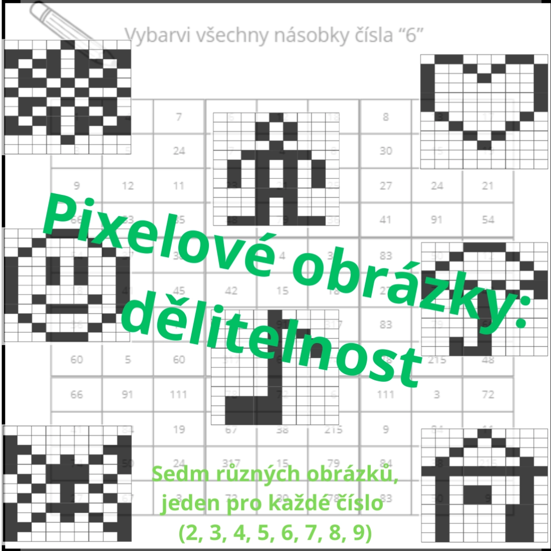 Pixelové obrázky - dělitelnost | Učitelnice