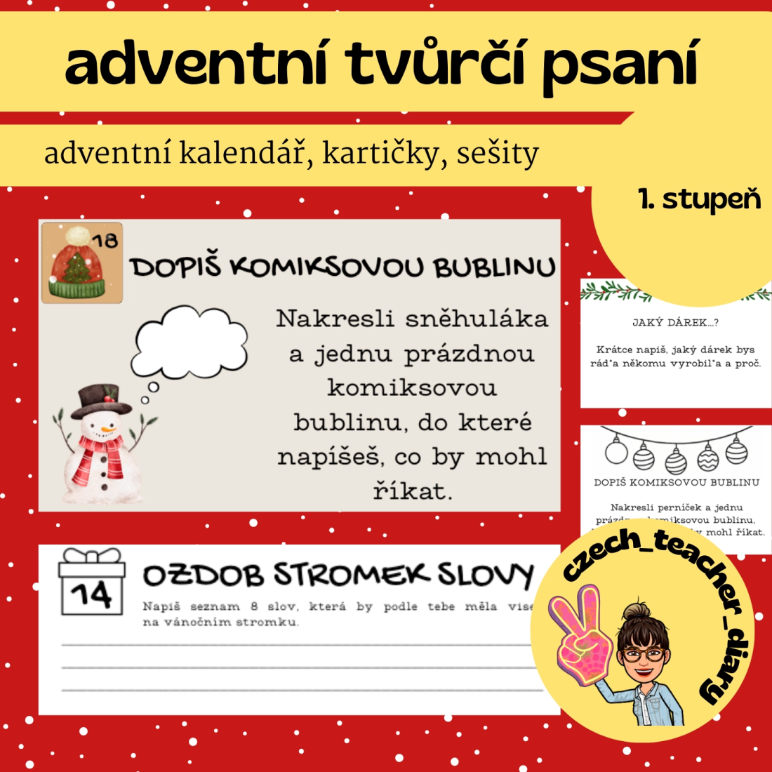 adventní tvůrčí psaní pro 1. stupeň | Učitelnice