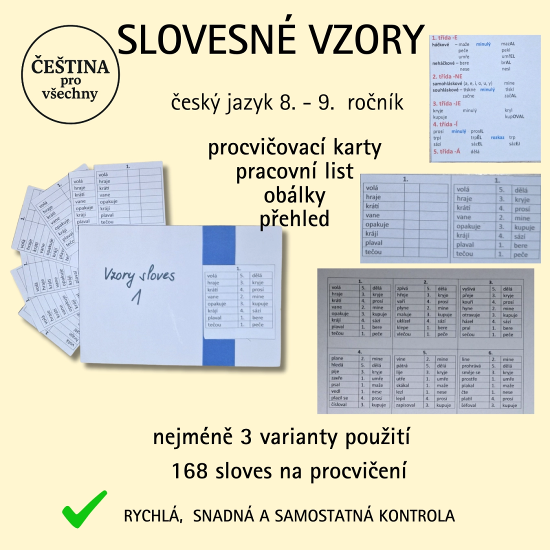Slovesné vzory | Učitelnice