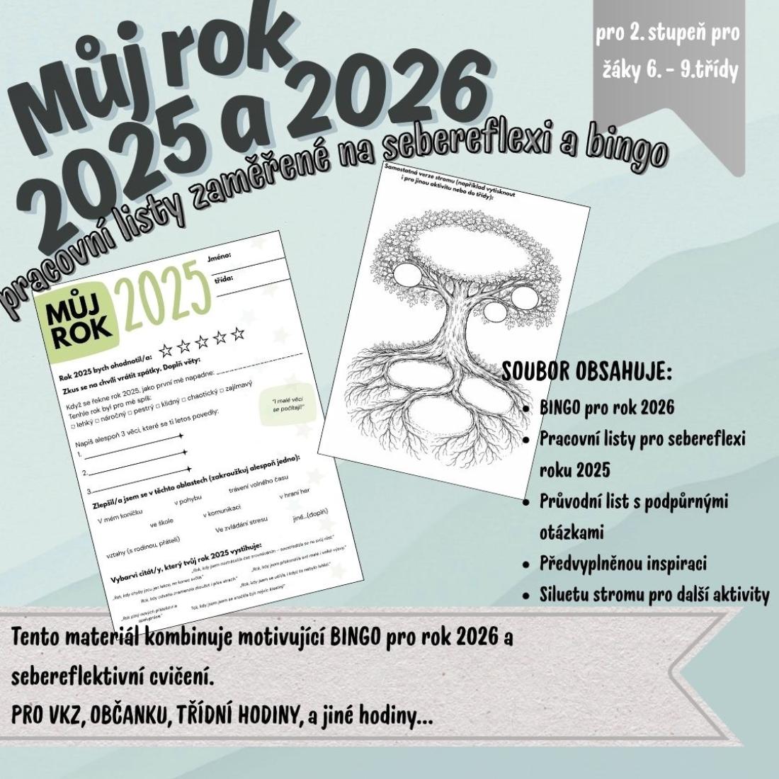 Můj rok 2025 a 2026 | Učitelnice