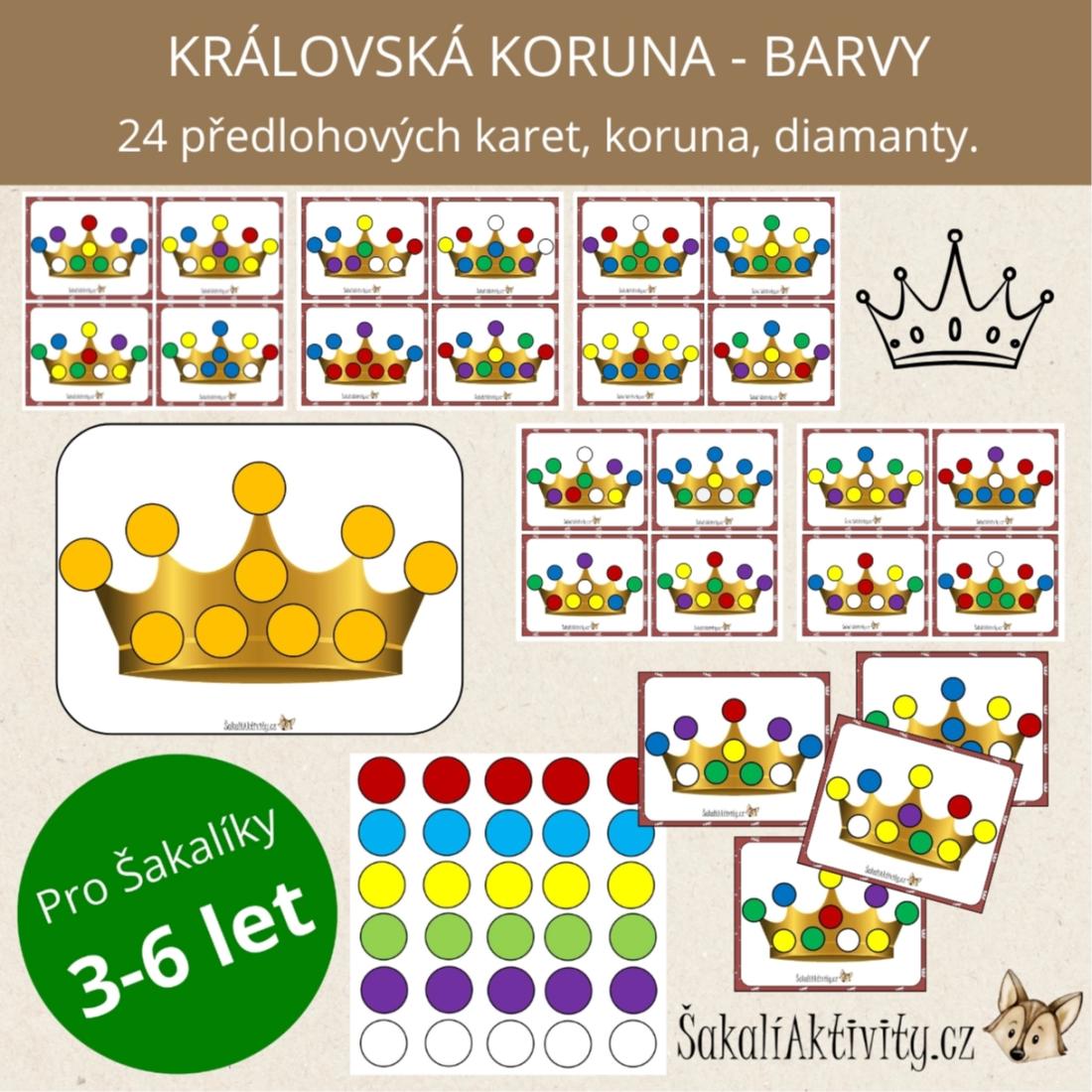 KRÁLOVSKÁ KORUNA - barvy | Učitelnice