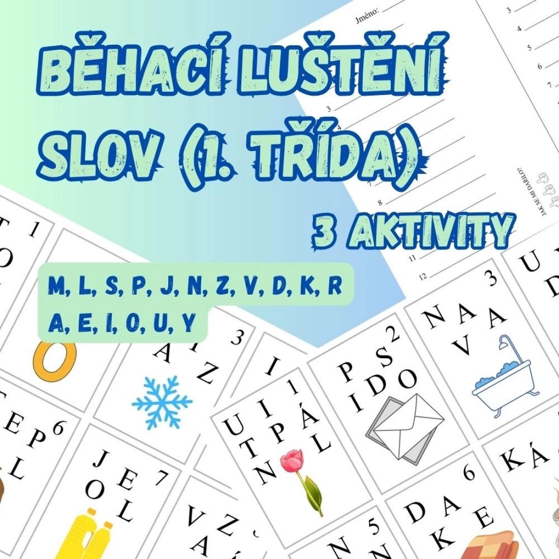 Běhací luštění slov (1. třída) | Učitelnice