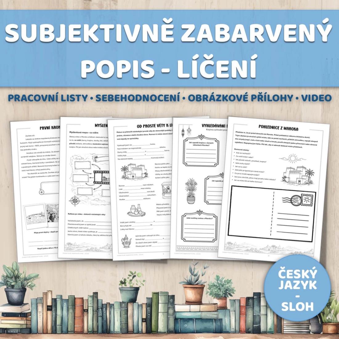 LÍČENÍ | Subjektivně zabarvený popis | Učitelnice