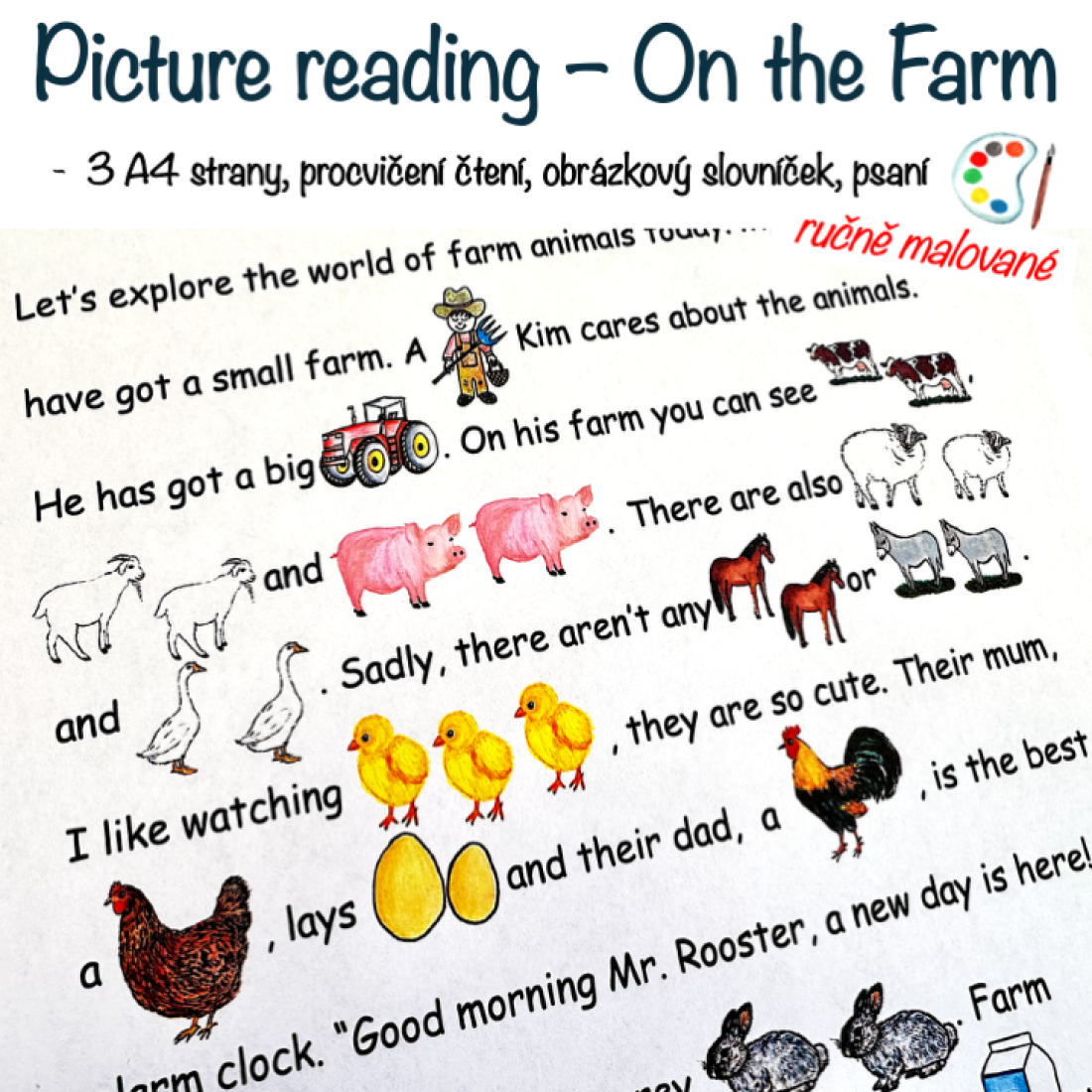 Picture reading - On the Farm | Učitelnice