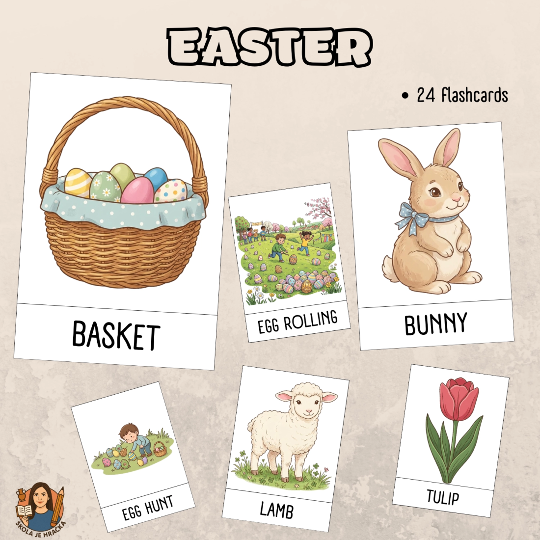 Easter - flashcards | Učitelnice