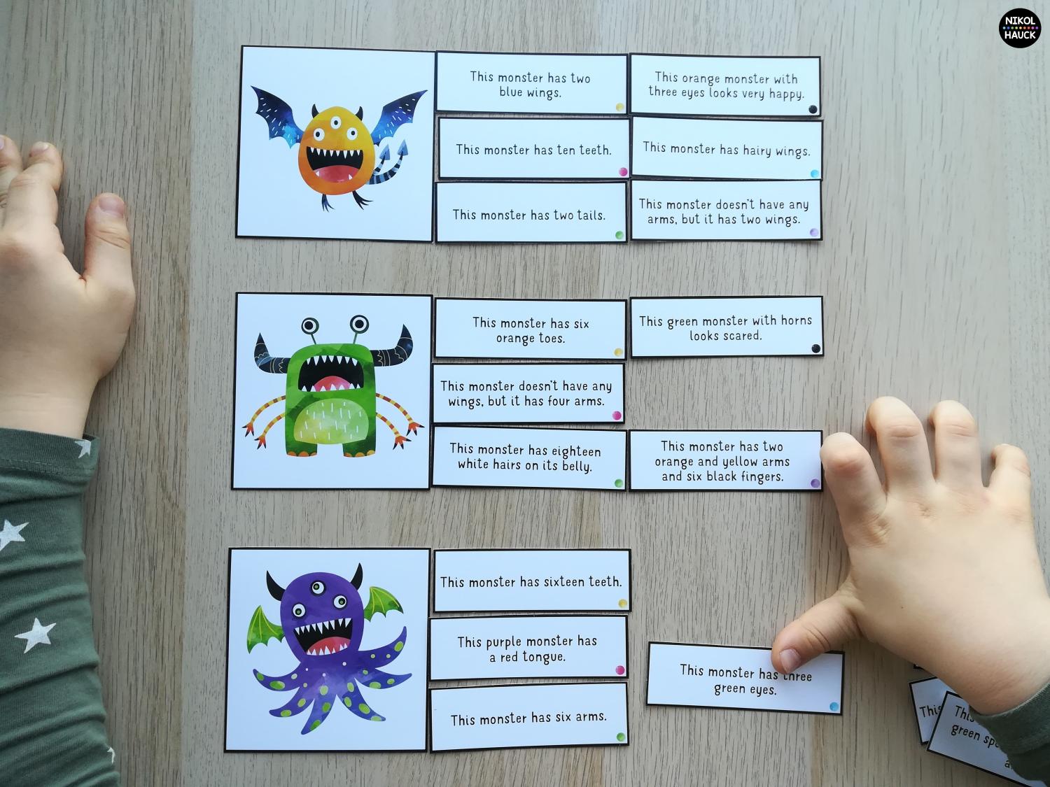 MONSTERS: PICTURE AND READING COMPREHENSION | Učitelnice