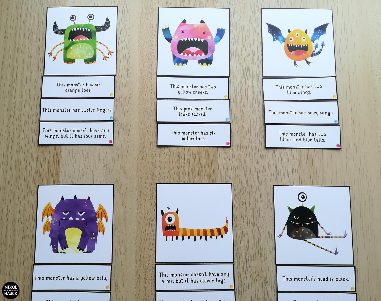 MONSTERS: PICTURE AND READING COMPREHENSION | Učitelnice