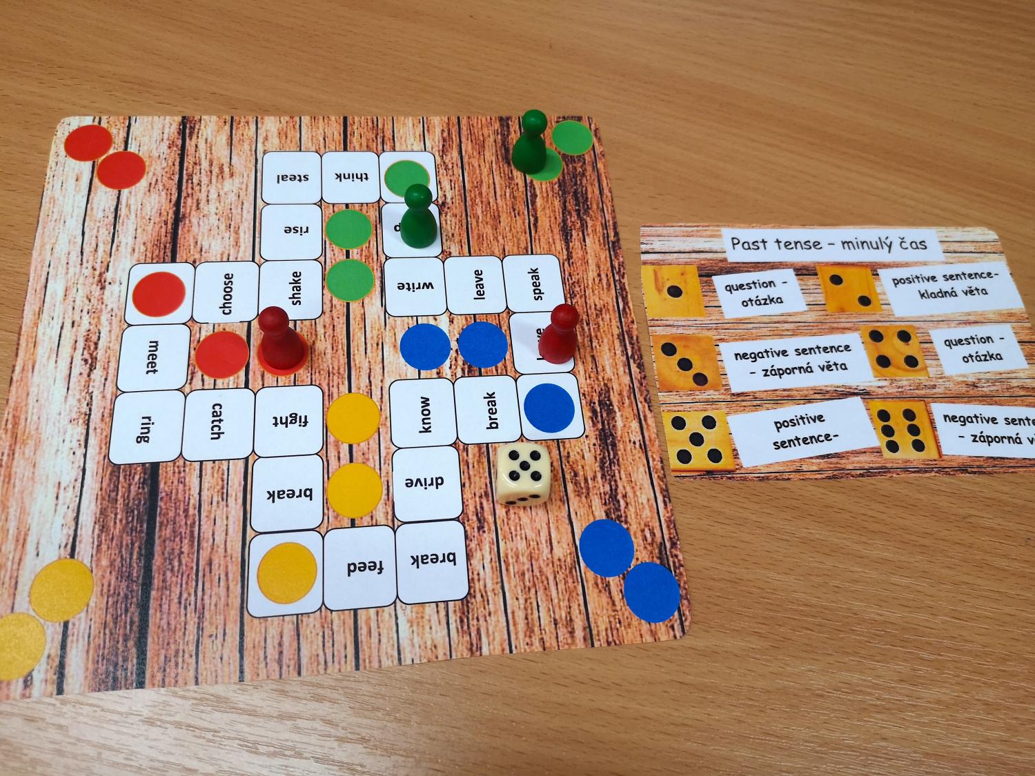 Board game - English Irregular Verbs | Učitelnice