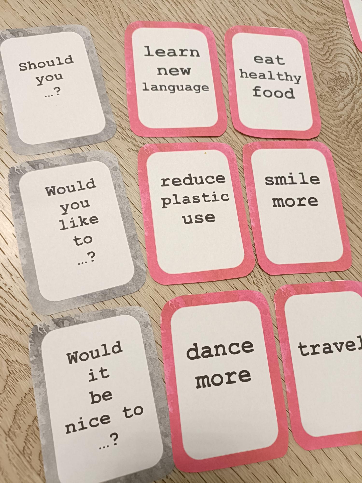 New Year - conversation cards | Učitelnice