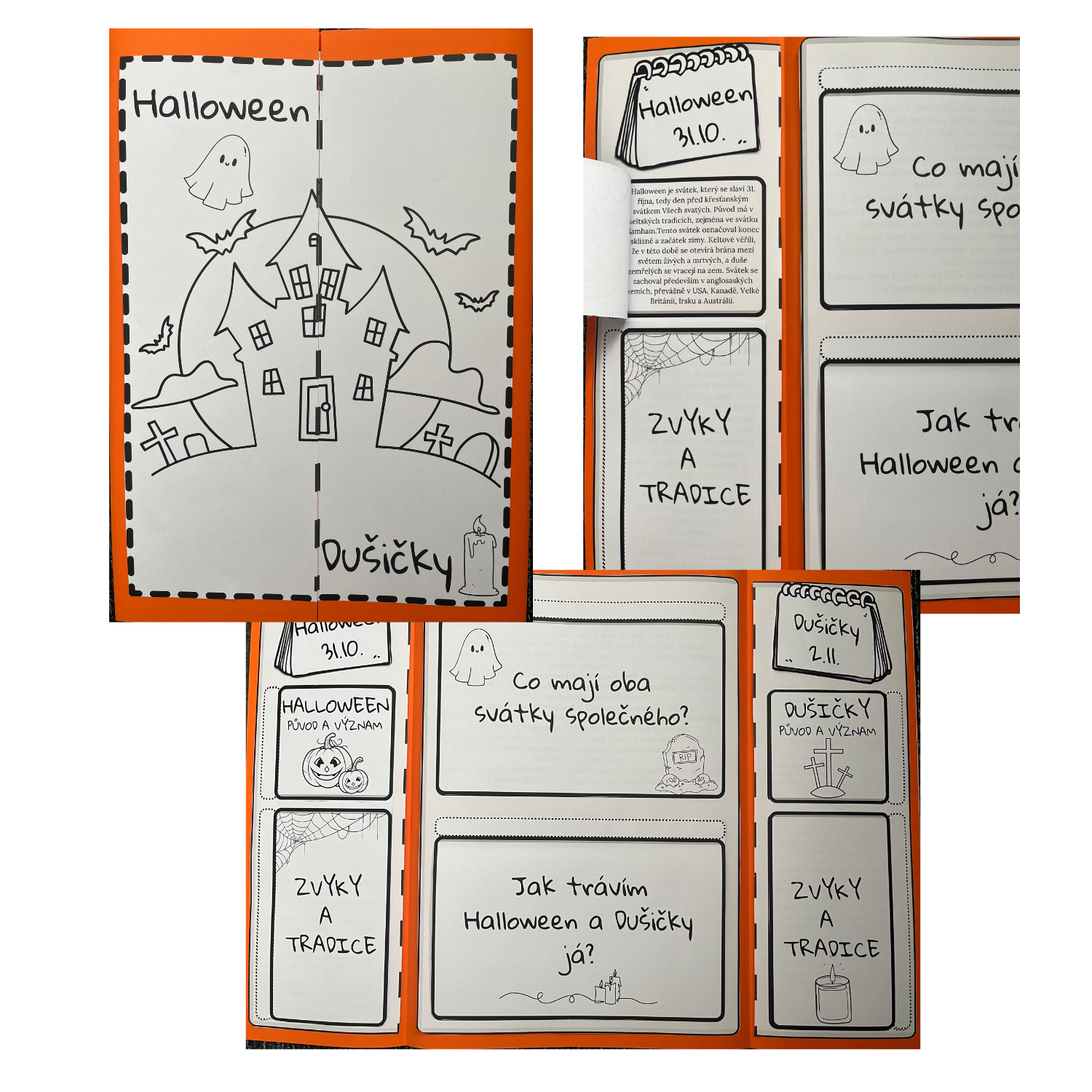 Lapbook - Halloween & Dušičky | Učitelnice