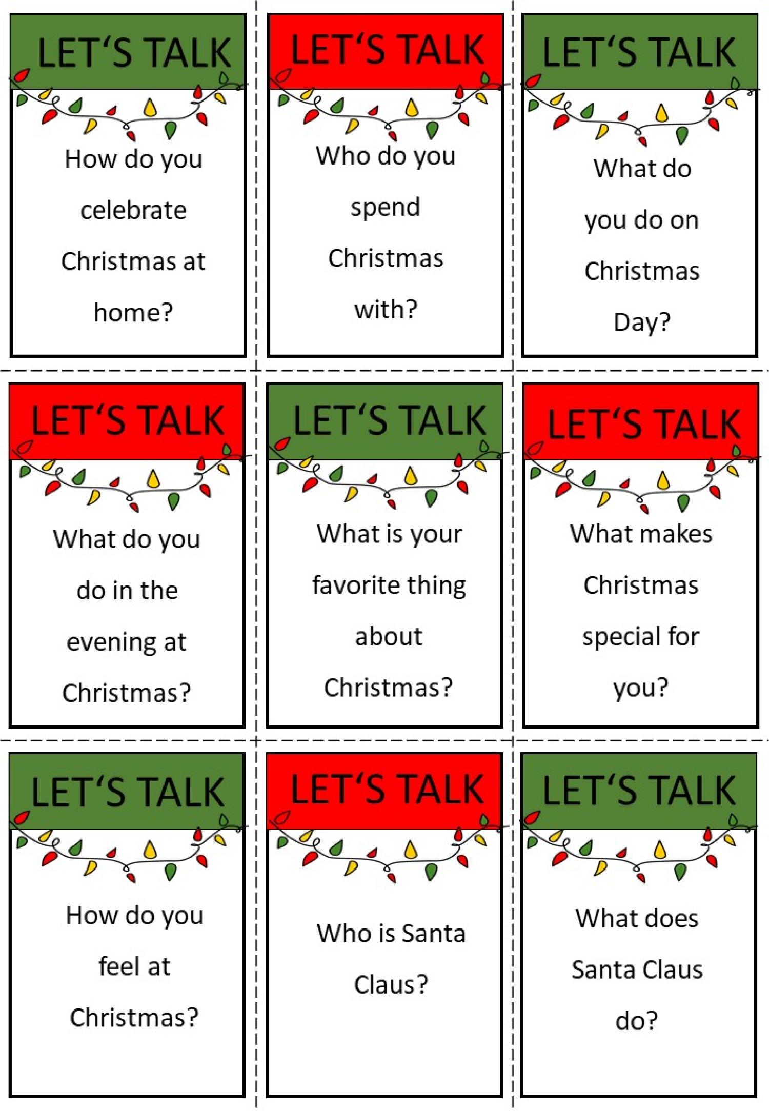 Let's talk - Christmas | Učitelnice