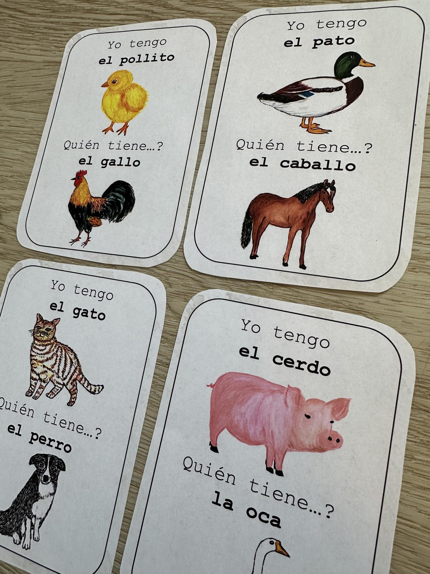 Animales de granja - Yo tengo, quién tiene? | Učitelnice